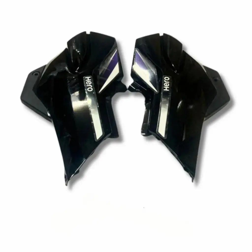 Side Panel For Hero Super Splendor | Type 2 | Type 7 Sticker | Black ...