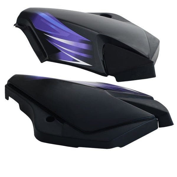 Side Panel / Side Cowl Set Fit For Tvs Starcvti 110 Cc New Model Black ...
